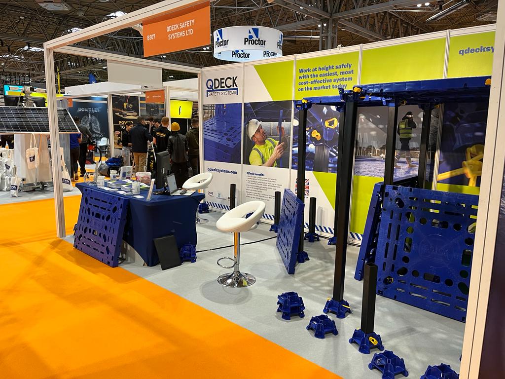 UK Construction Week 2022 in Birmingham Booth for QDeck